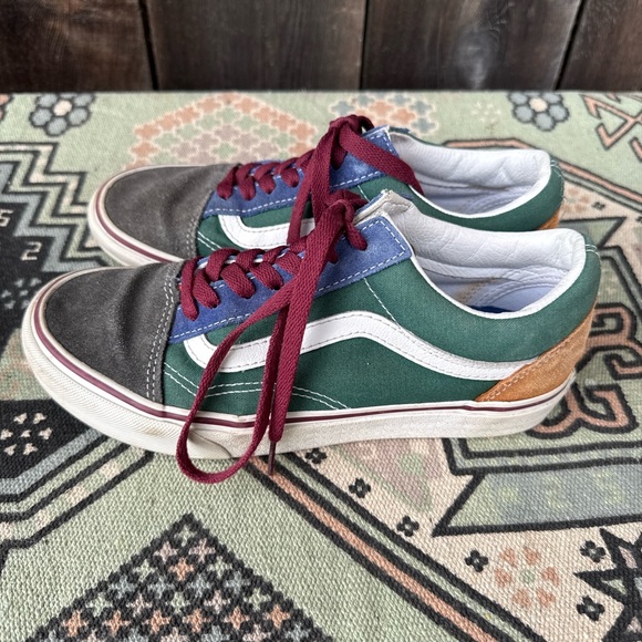 Vans | Shoes | Vans Old Skool Multicolor Sneakers Mens 6 Womens 75 ...